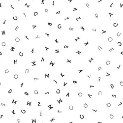 Alphabet seamless pattern Royalty Free Vector Image