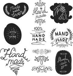 Collection clothing tags labels badges Royalty Free Vector