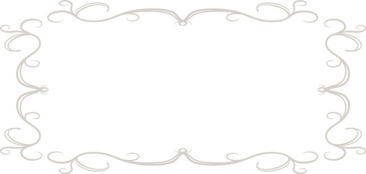 Horizontal rectangular antique pattern frame Vector Image