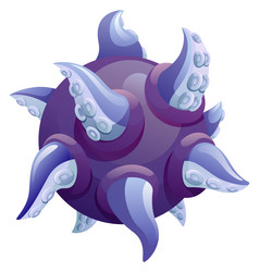 Cartoon cosmic game with platforms astronaut Vector Image