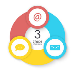 Circular gantt chart and timeline infographic Vector Image