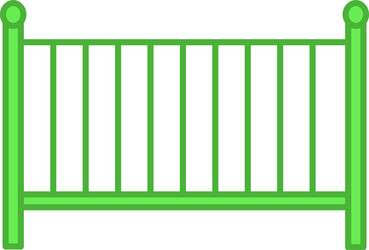 Baby carousel with hanging toys over wooden cot Vector Image