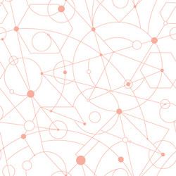 Grid seamless pattern with random geometric Vector Image