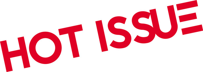 Hot issue rubber stamp Royalty Free Vector Image