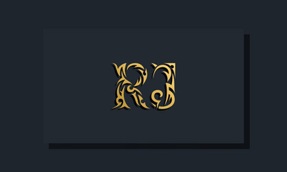 Initial letters rj logo design bundle Royalty Free Vector