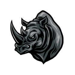 Charging rhino Royalty Free Vector Image - VectorStock