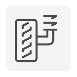 Shock absorbers icon Royalty Free Vector Image