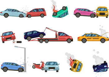 Urban city cars and vehicles transport Royalty Free Vector