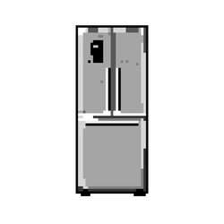 Storage fridge refrigerator game pixel art Vector Image