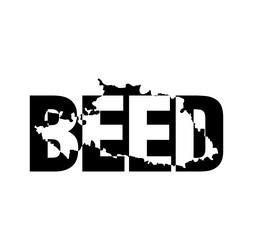 Beed district map in black color a dist Royalty Free Vector