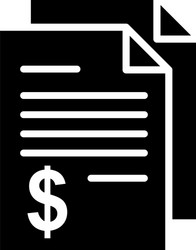 Document - billing icon design template Royalty Free Vector