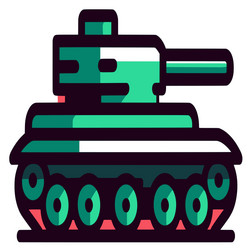 Grey tank Royalty Free Vector Image - VectorStock