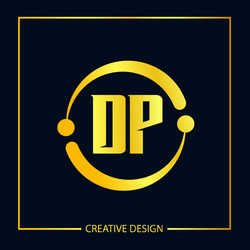 Initial letter dp logo template design Royalty Free Vector