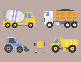 Construction delivery truck transportation vehicle