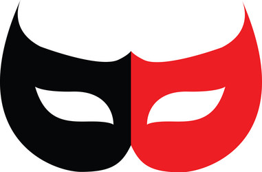 Halloween cartoon mask Royalty Free Vector Image