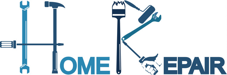 Wrench and hammer home repair symbol Royalty Free Vector
