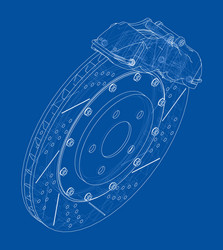 Car Blueprint Brake Vector Images (53)