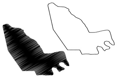 Lac region regions chad republic map Royalty Free Vector