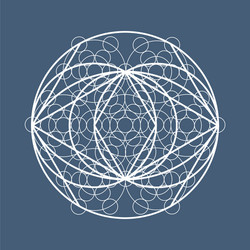 Watercolor sacred geometry Royalty Free Vector Image