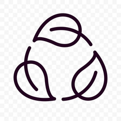 Biodegradable recyclable plastic free label icon Vector Image