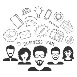 Project team Royalty Free Vector Image - VectorStock