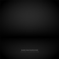 Realistic black studio background Royalty Free Vector Image