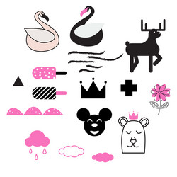 Isolated patch design Royalty Free Vector Image