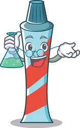 Army toothpaste character cartoon style Royalty Free Vector