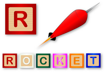 R for Rocket Vector Images (over 200)