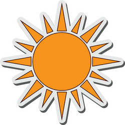 Sun pictograph icon Royalty Free Vector Image - VectorStock