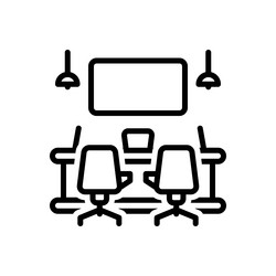 Meeting room Royalty Free Vector Image - VectorStock