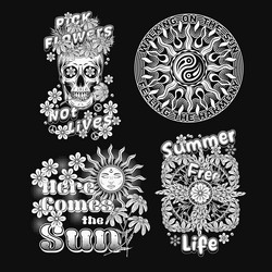 Groovy Sun Vector Images (over 1,800)