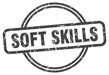 Soft skills stamp soft skills label round grunge Vector Image