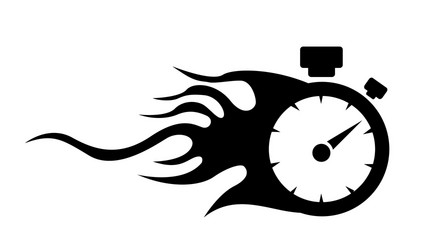 Speed sensors black glyph icon Royalty Free Vector Image