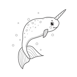 Narwhal Outline Vector Images (over 180)