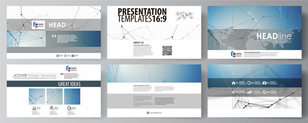 Business templates in hd format for presentation Vector Image