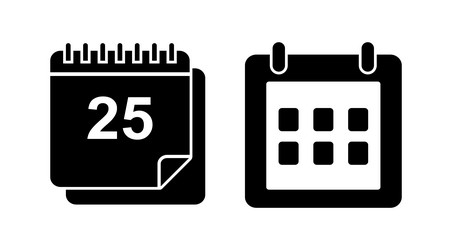 Calendar icon calender symbol Royalty Free Vector Image