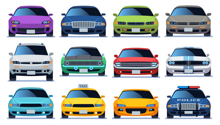 Bmw car front view silhouette high quality Vector Image