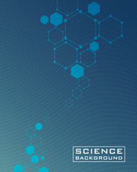 Two blues colors science backgrounds with lines Vector Image