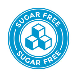 Sugar free logo or badge template suitable Vector Image