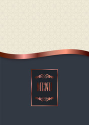 Elegant menu cover design Royalty Free Vector Image