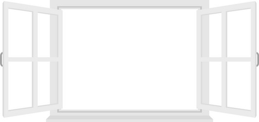 White window frame Royalty Free Vector Image - VectorStock