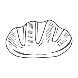 Bread outline Royalty Free Vector Image - VectorStock