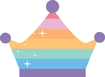 Lgbtq pride flag in a white background Royalty Free Vector