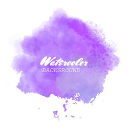 Purple paint splatter background watercolor Vector Image