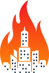 Sun town logo icon design Royalty Free Vector Image