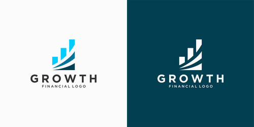 Unique financial logo design inspiration Vector Image