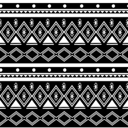 Black and white african tribal pattern background Vector Image