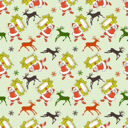 Vintage christmas seamless pattern Royalty Free Vector Image