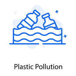Plastic pollution Royalty Free Vector Image - VectorStock